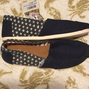 Toms | Shoes | Toms Classics Navy Blue With Stars | Poshmark
